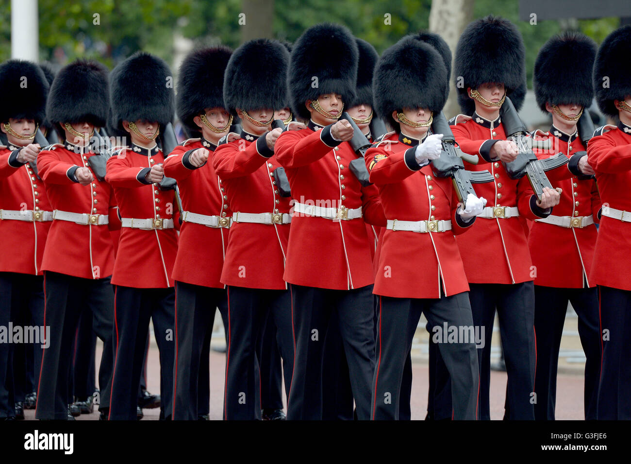 London, UK. 11th June, 2016. Queens birthday parade the Mall London ...