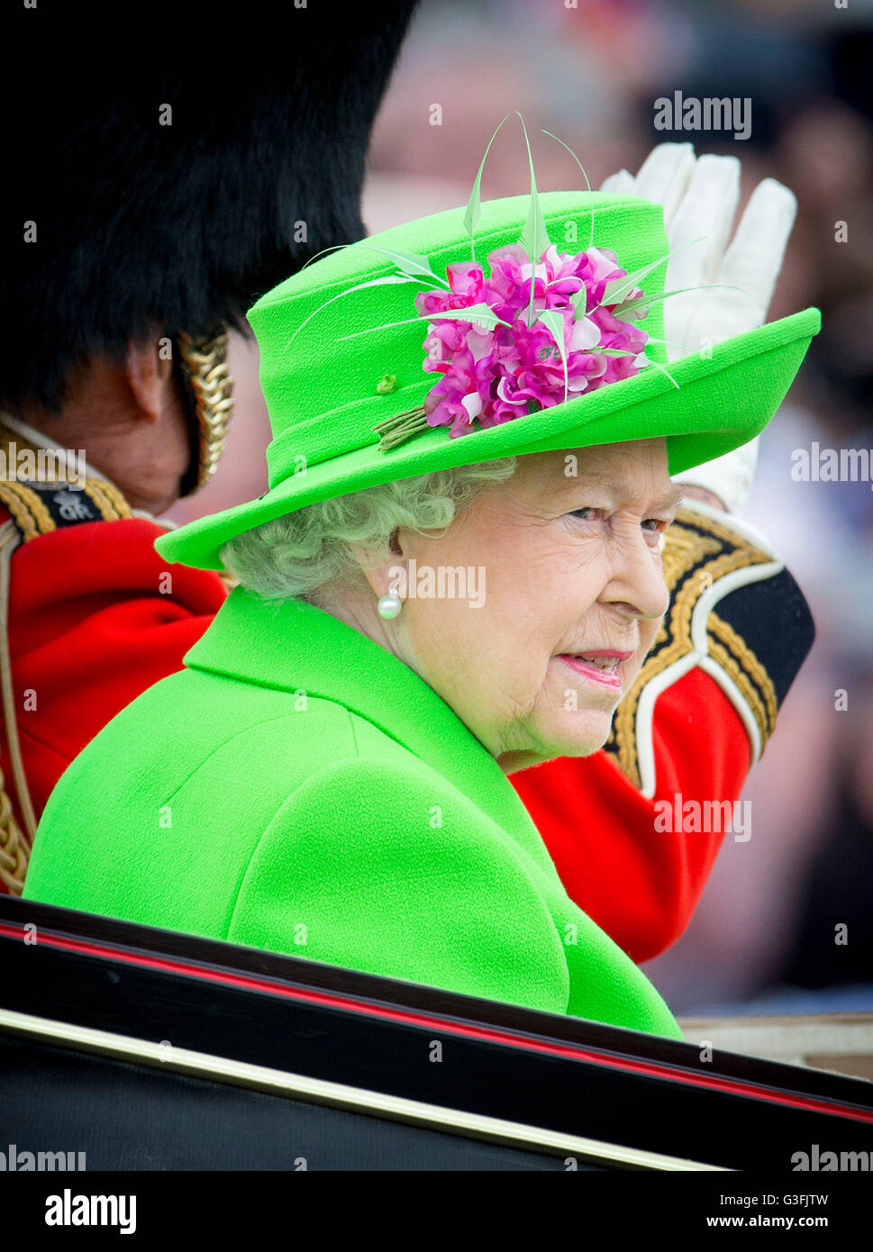London, UK. 11th June, 2016. Queen Elizabeth and the Prince Philip Duke ...
