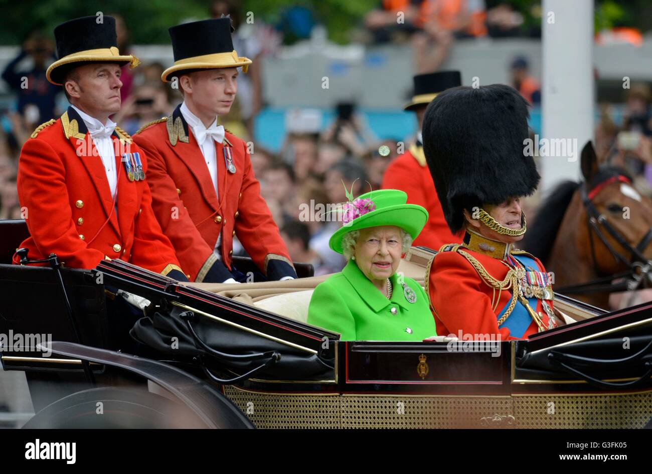 London, UK. 11th June, 2016. Trooping The Colour - The Queen's Birthday ...