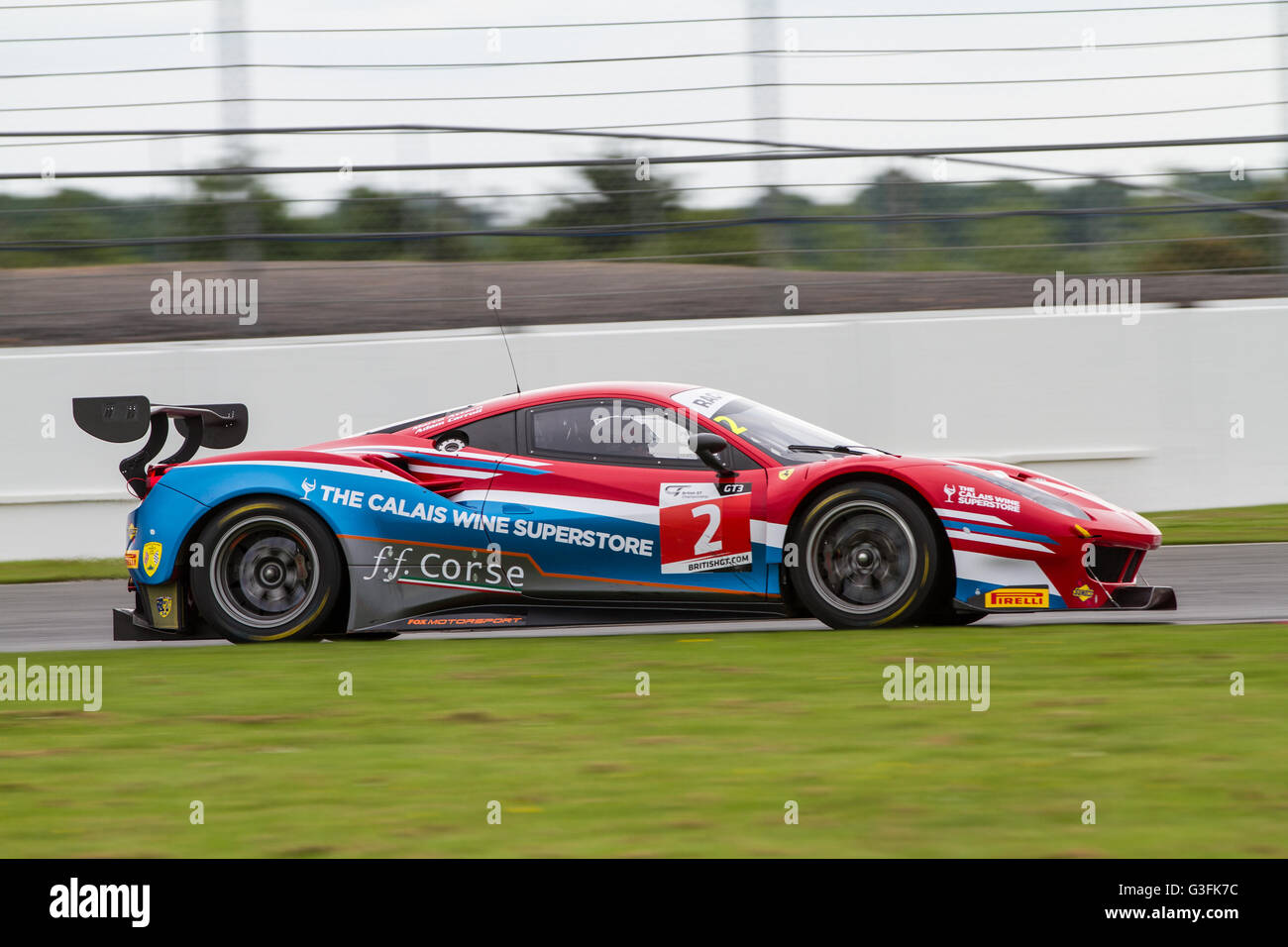Northamptonshire, UK. 11th June, 2016. #2 FF Corse Ferrari 488 GT3 of ...