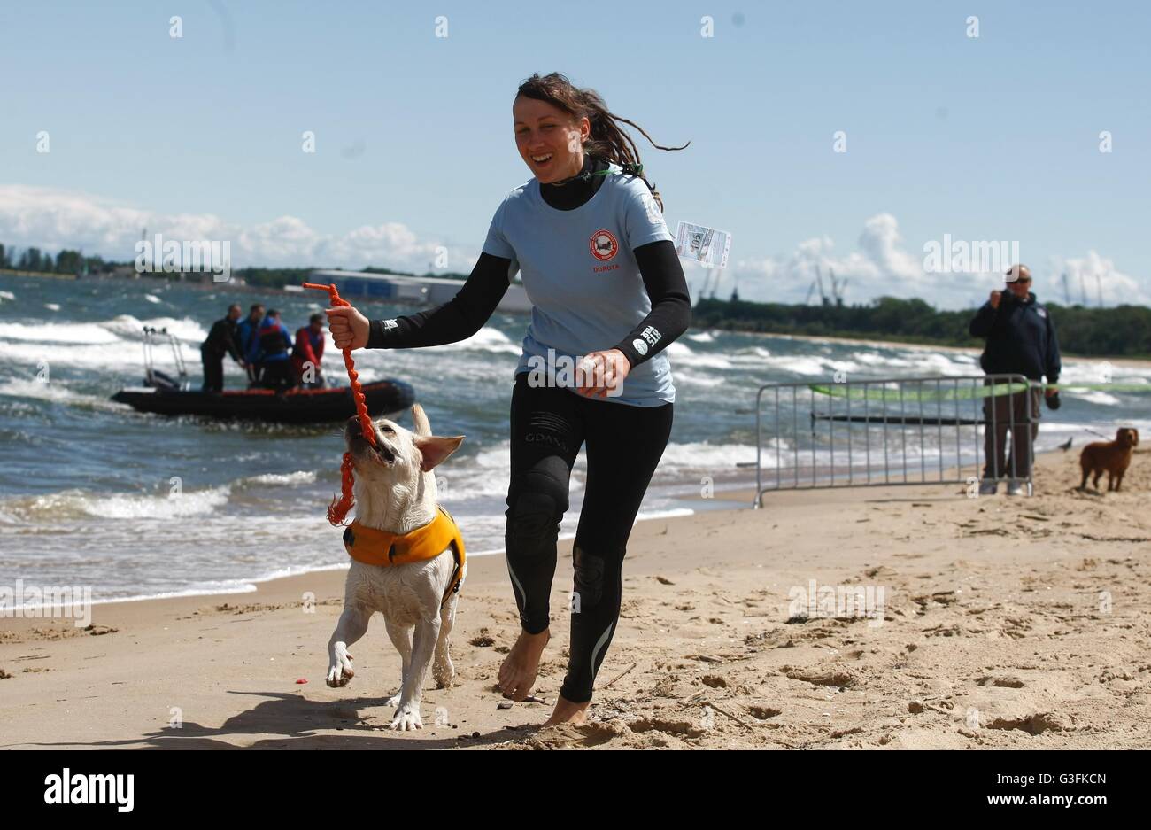 Gdansk, Poland. 11th June, 2016. Dozen rescue dogs took part in the 2nd ...