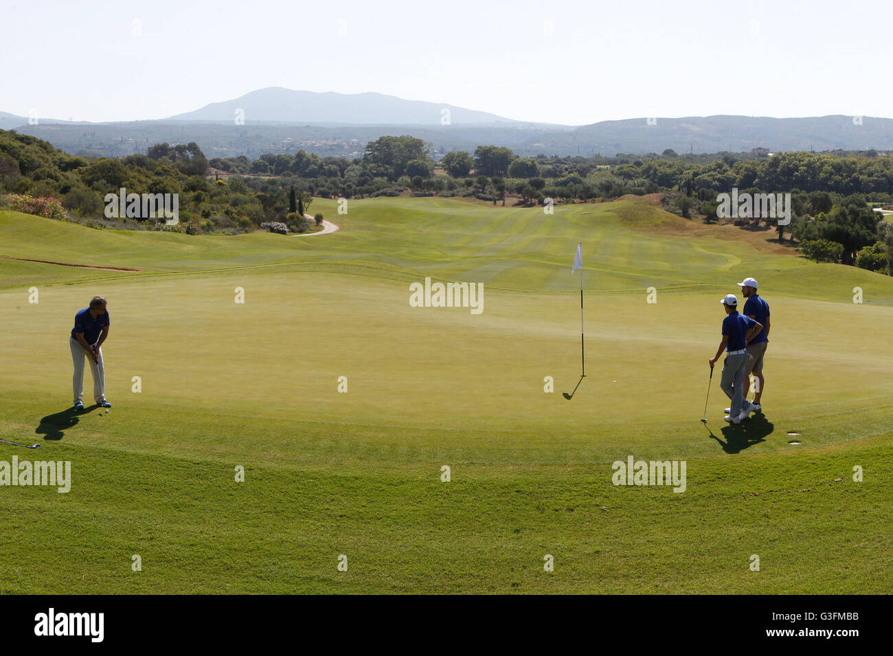 Pilos Messinia, Peloponnese, Greece. 11th June, 2016. Golf tournament ...