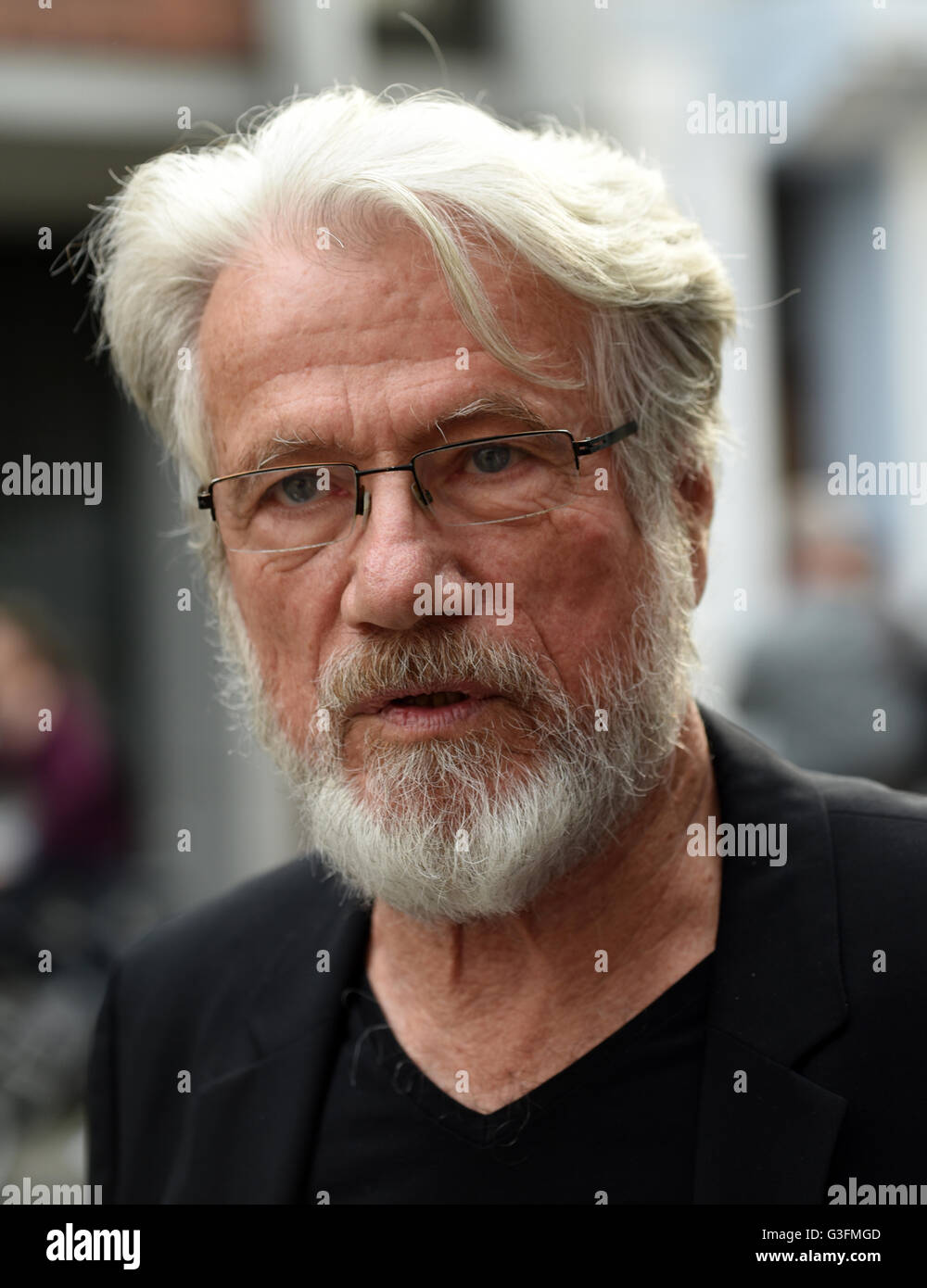 Duesseldorf, Germany. 10th June, 2016. Actor Juergen Prochnow posing in ...
