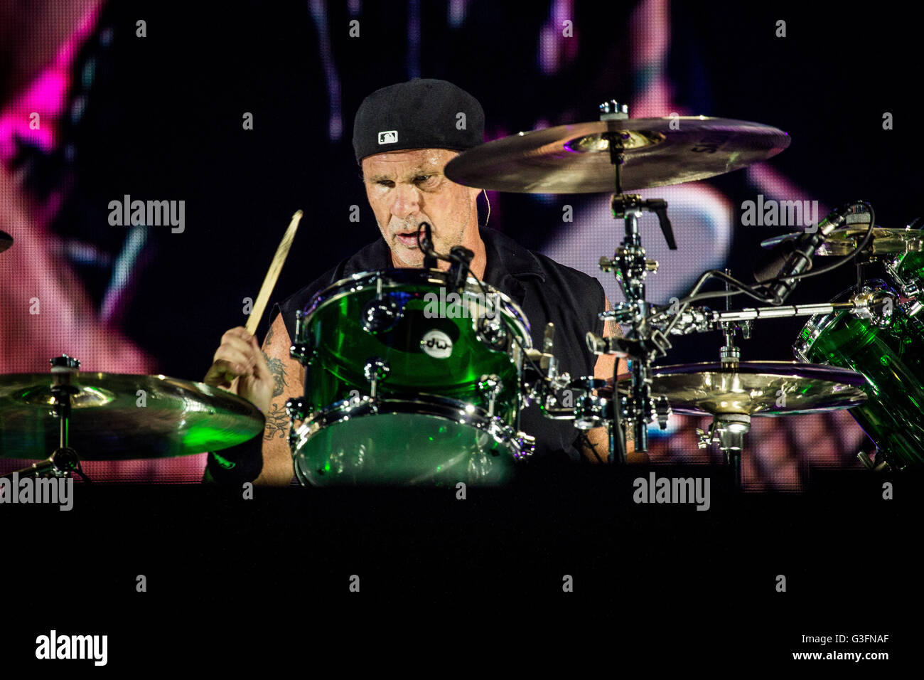 Chad Smith of the american funk rock band Red Hot Chili Peppers ...