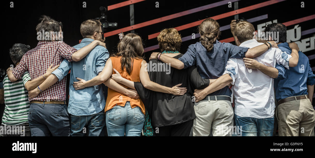 Barcelona, Catalonia, Spain. 11th June, 2016. LUCIA MARTIN, ERNEST ...