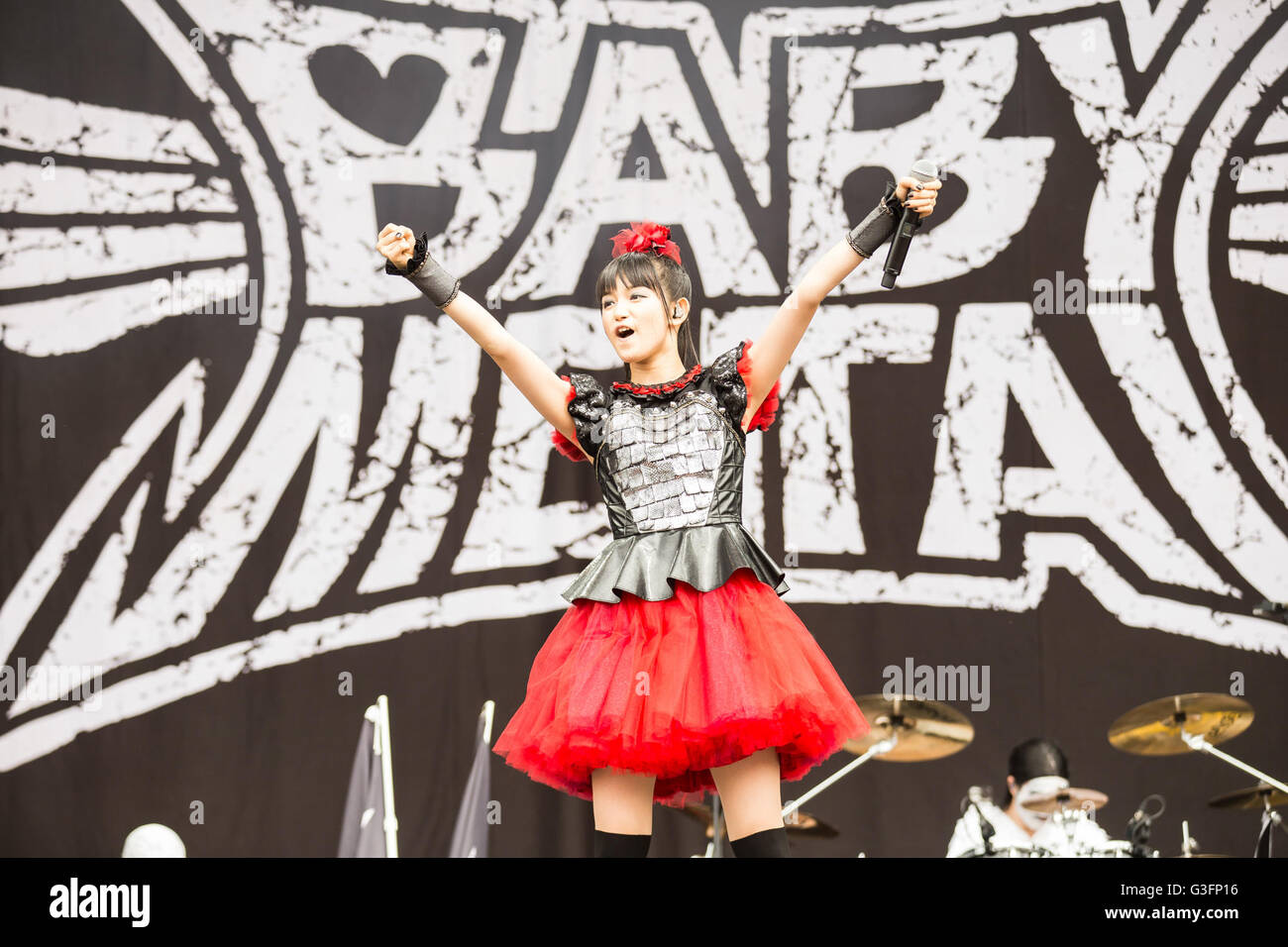 August 30, 2015 - Babymetal perform as special guests at day 3 of Leeds ...