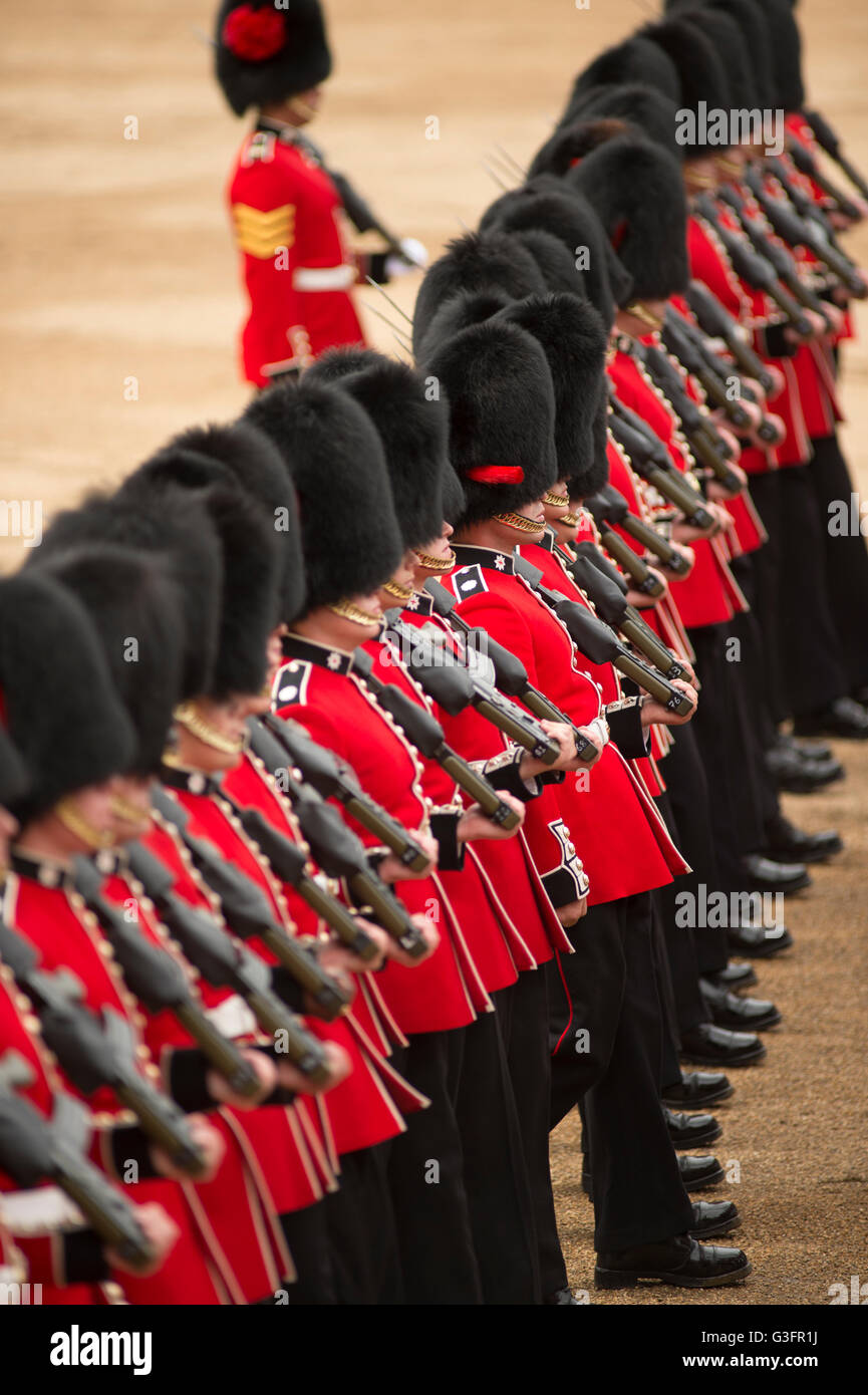 Horse Guards Parade, London, UK. 11th June 2016. HM Queen Elizabeth II ...