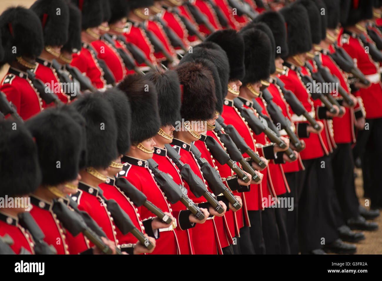 Horse Guards Parade, London, UK. 11th June 2016. HM Queen Elizabeth II ...