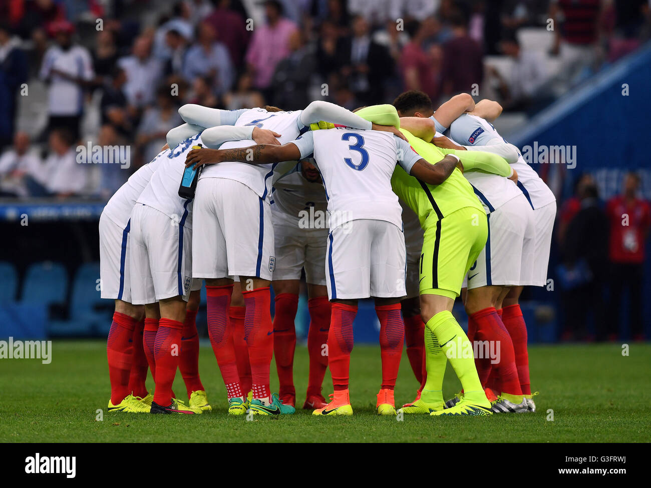 Players of the english national team before the UEFA Euro 2016, Group B ...