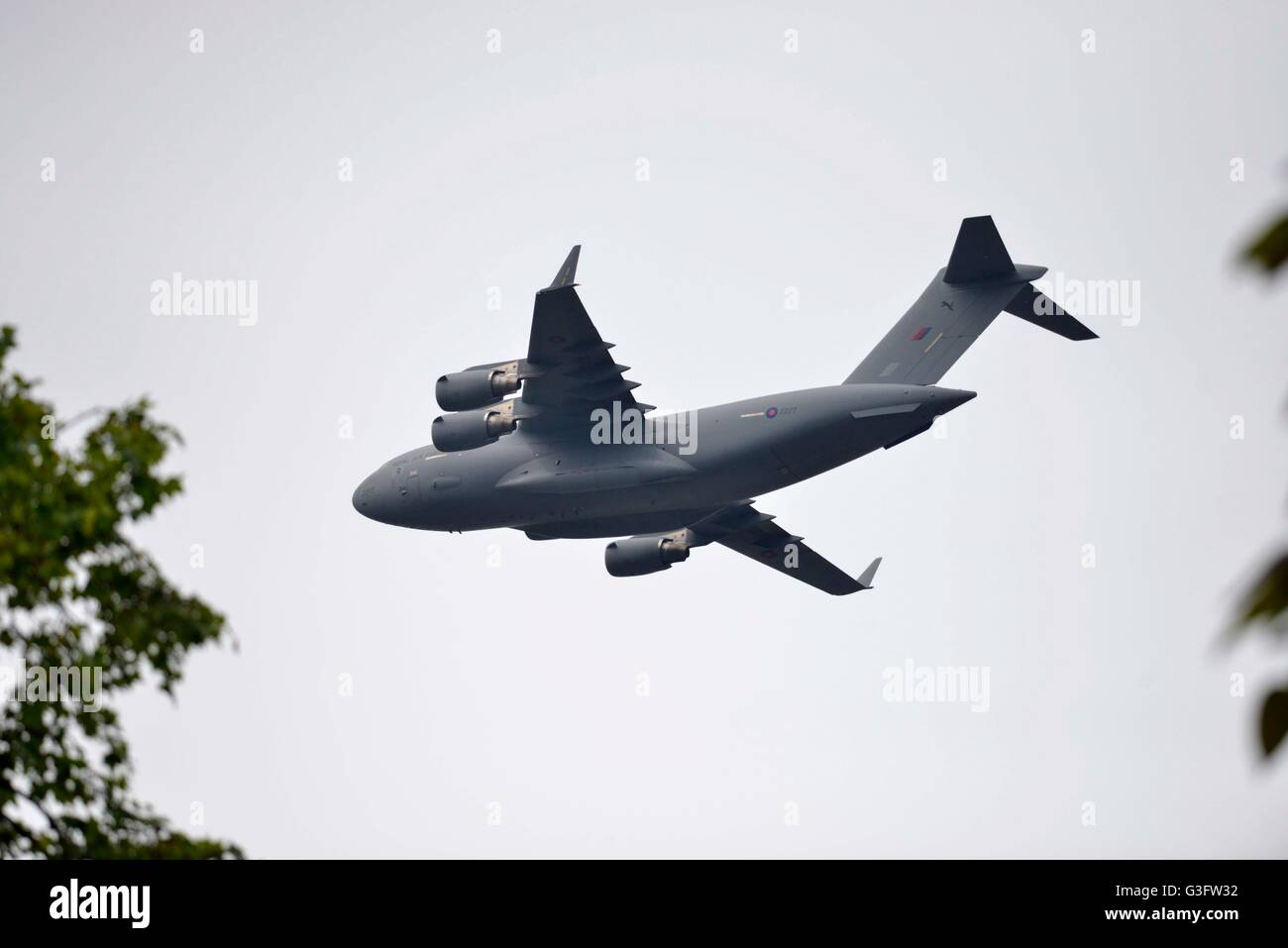 Royal fly past as part of Queen Elizabeth's 90th birthday celebrations ...