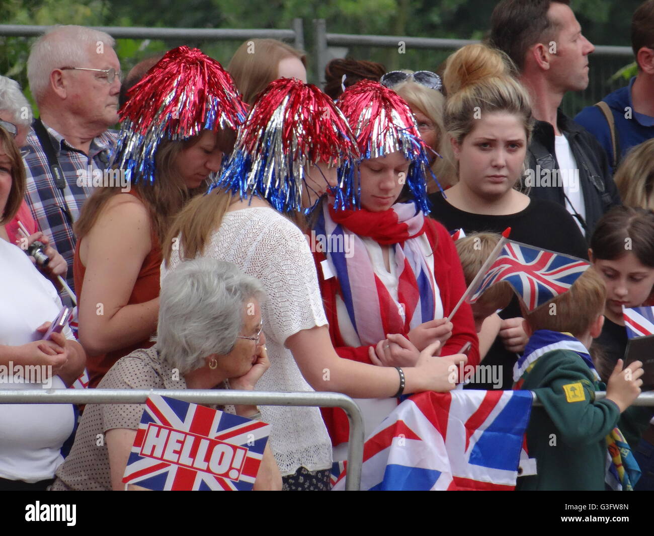 Trooping the Colour Parade for the 90th anniversary of the Queen ...