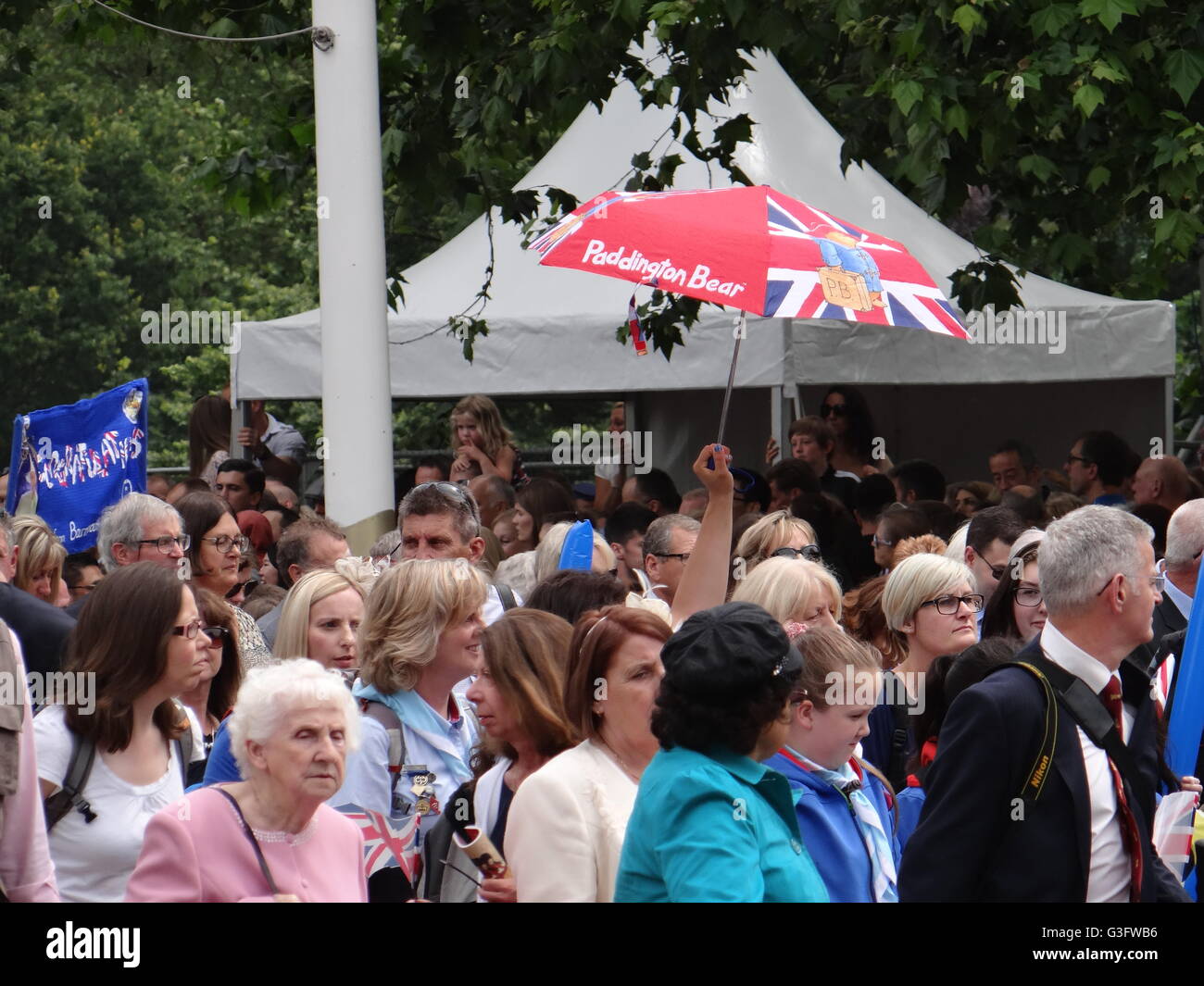 Trooping the Colour Parade for the 90th anniversary of the Queen ...