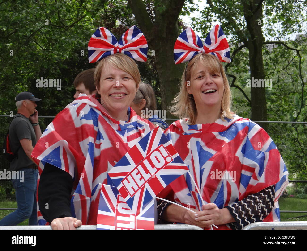 Trooping the Colour Parade for the 90th anniversary of the Queen ...