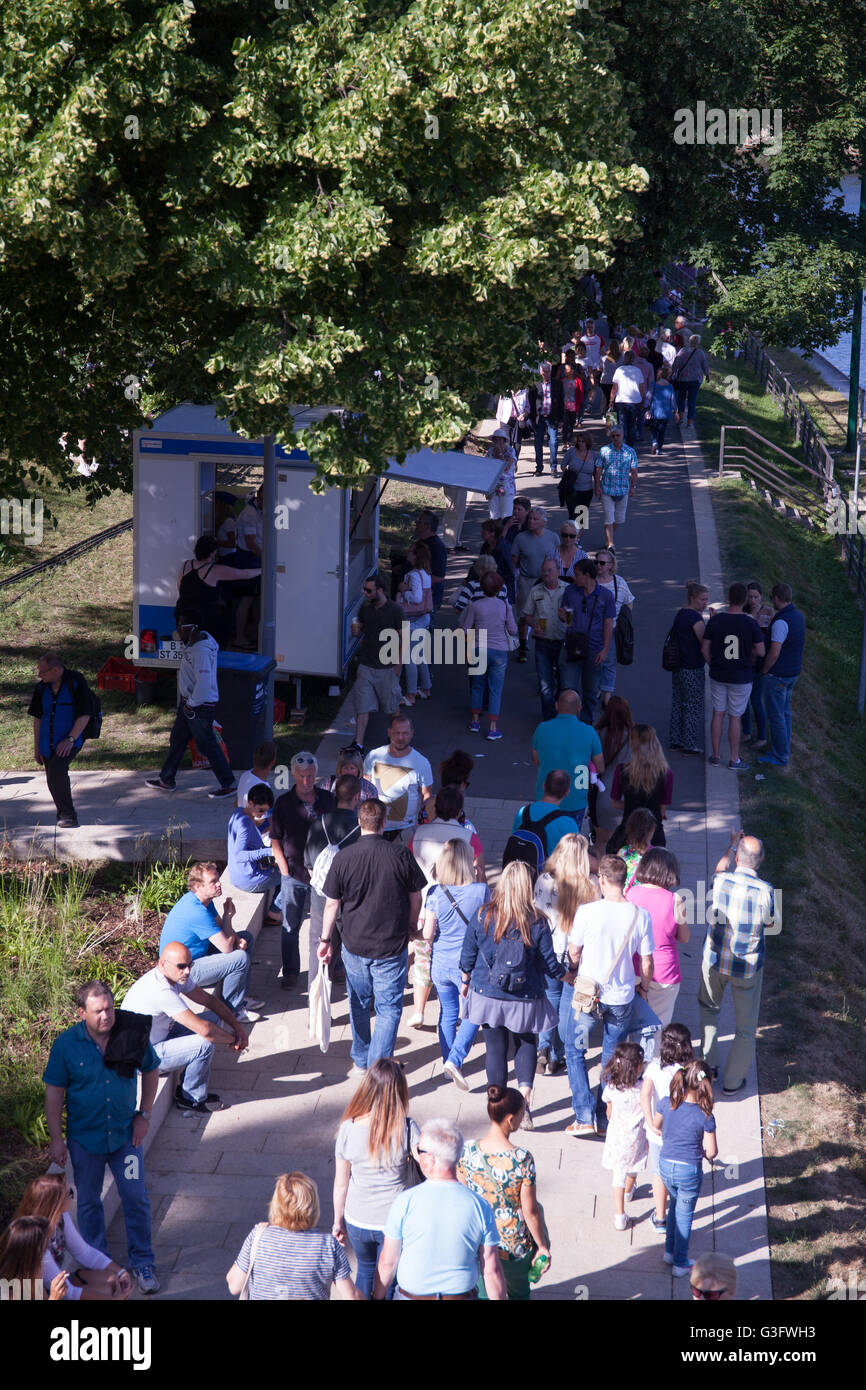 Berlin, Germany. 11th June, 2016. Festival along the river Havel with ...