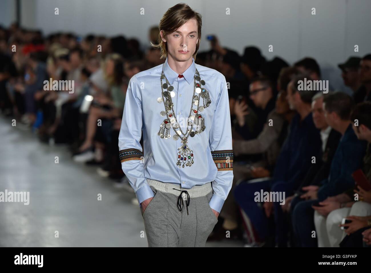 Models on the catwalk during the Casely-Hayford London Collections Men ...