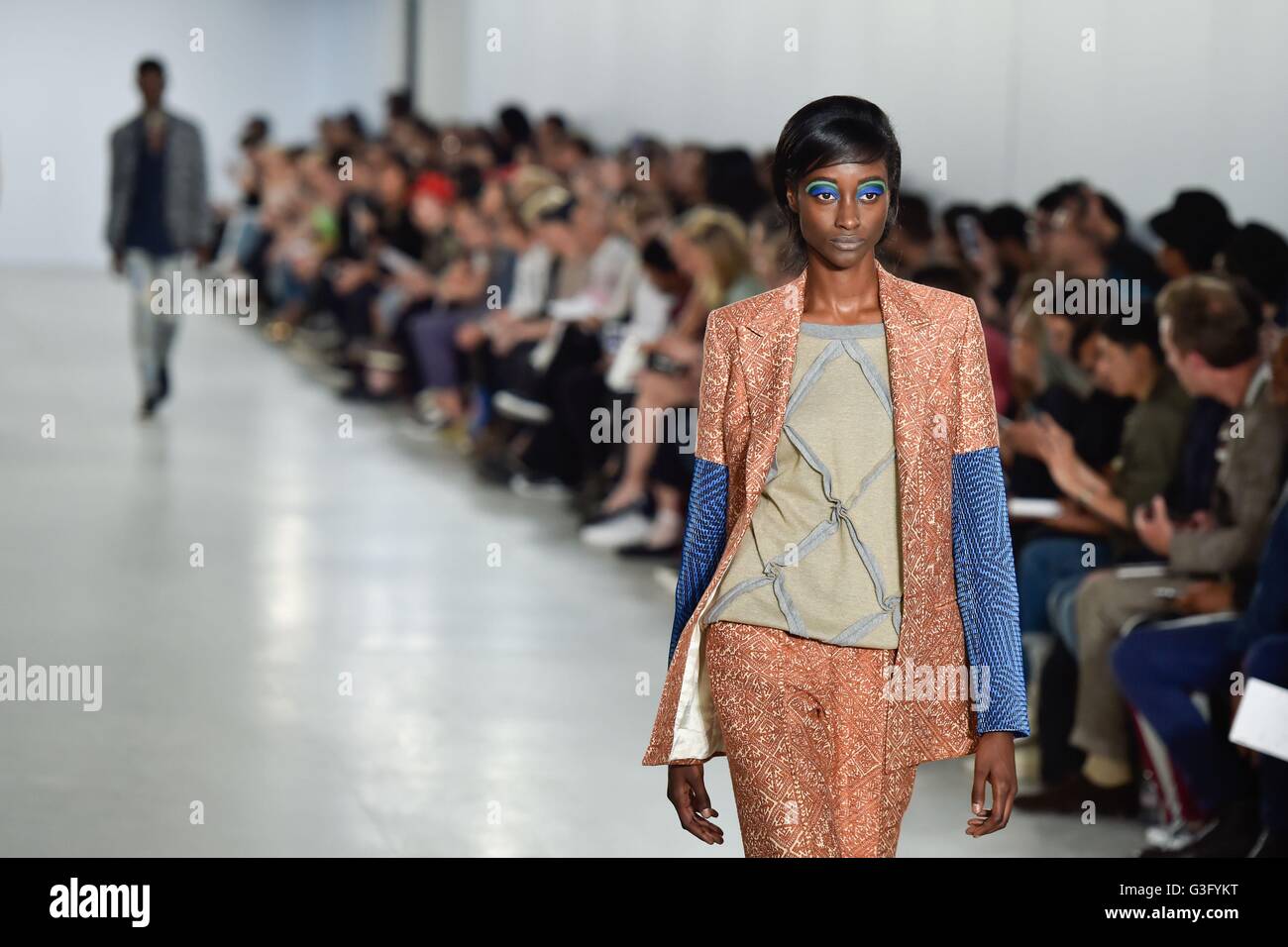 Models on the catwalk during the Casely-Hayford London Collections Men ...