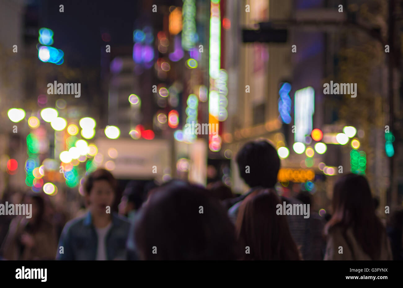 Vintage crowd scene at night hi-res stock photography and images - Alamy