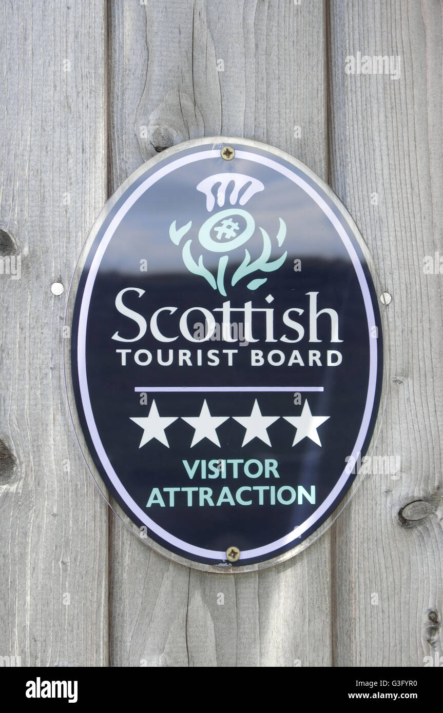 Scottish Tourist Board Four Star Visitor Attraction, Scotland, UK Stock ...
