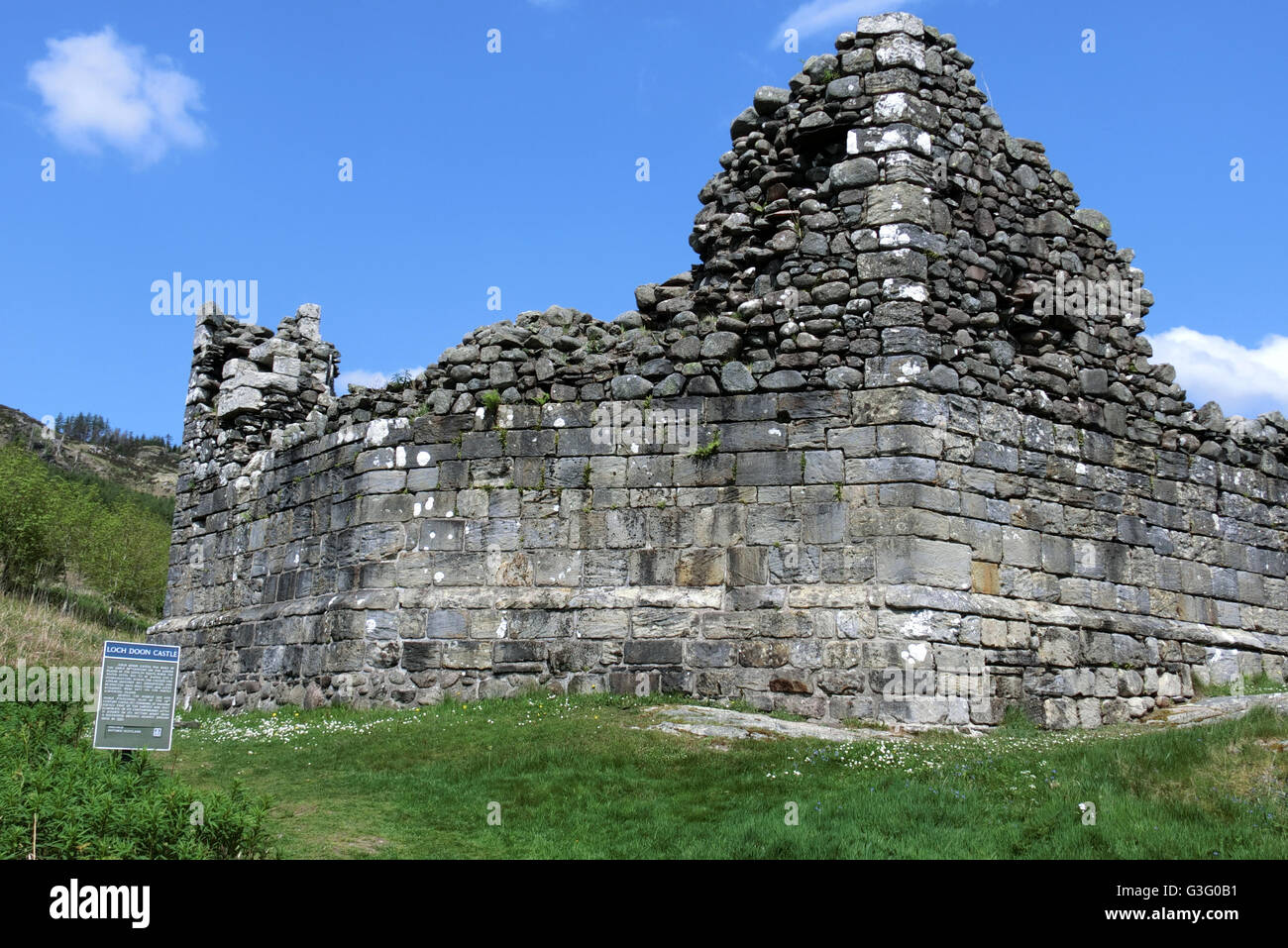 Loch Doon Castle, Loch Doon, East Ayrshire, Scotland, UK Stock Photo ...