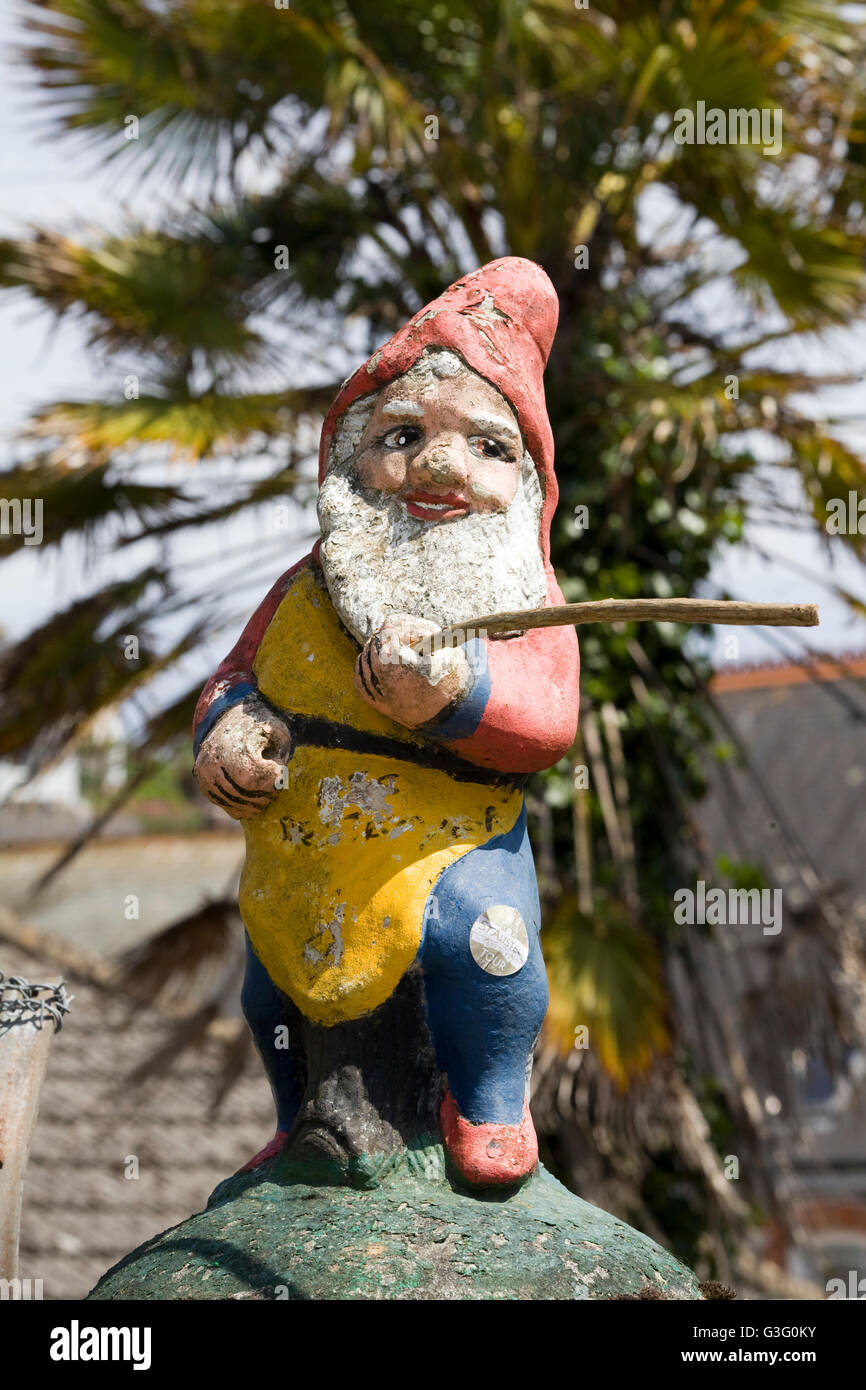 Damaged Garden Gnome Stock Photo - Alamy