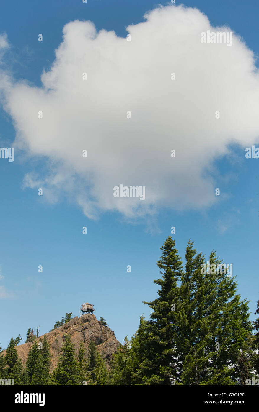 Forest fire lookout tower hi-res stock photography and images - Alamy