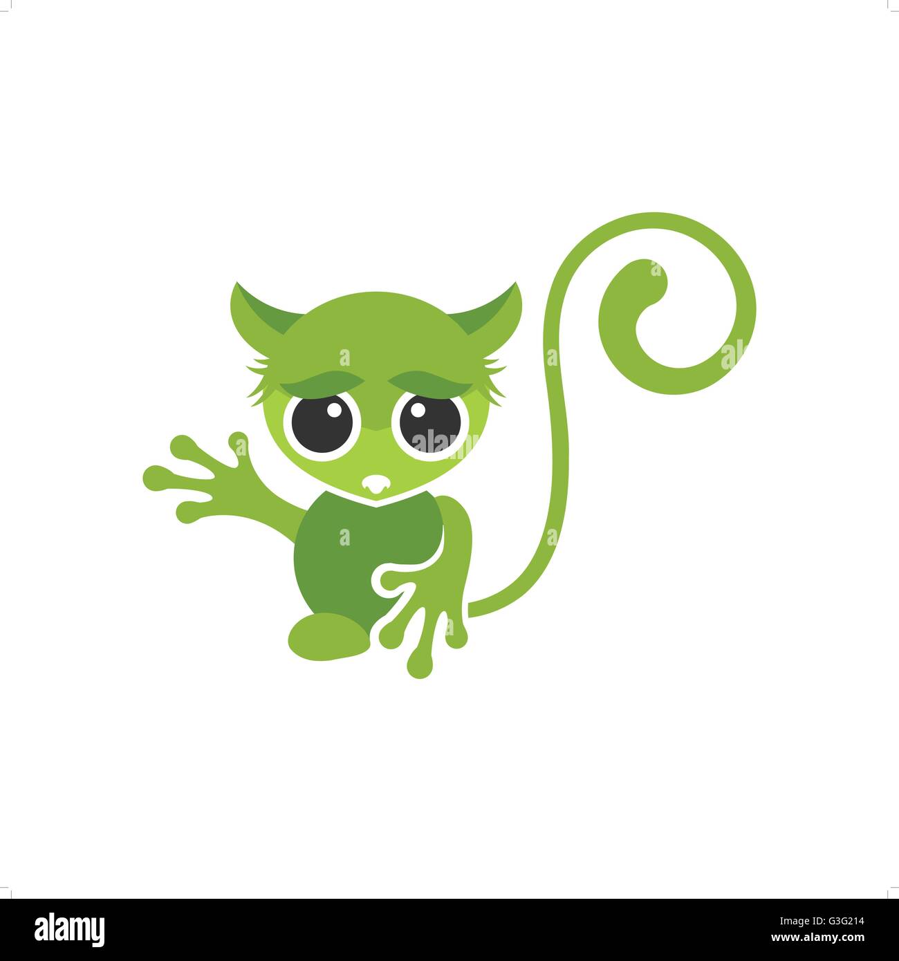 Cartoon illustration laughing happy monkey hi-res stock photography and ...