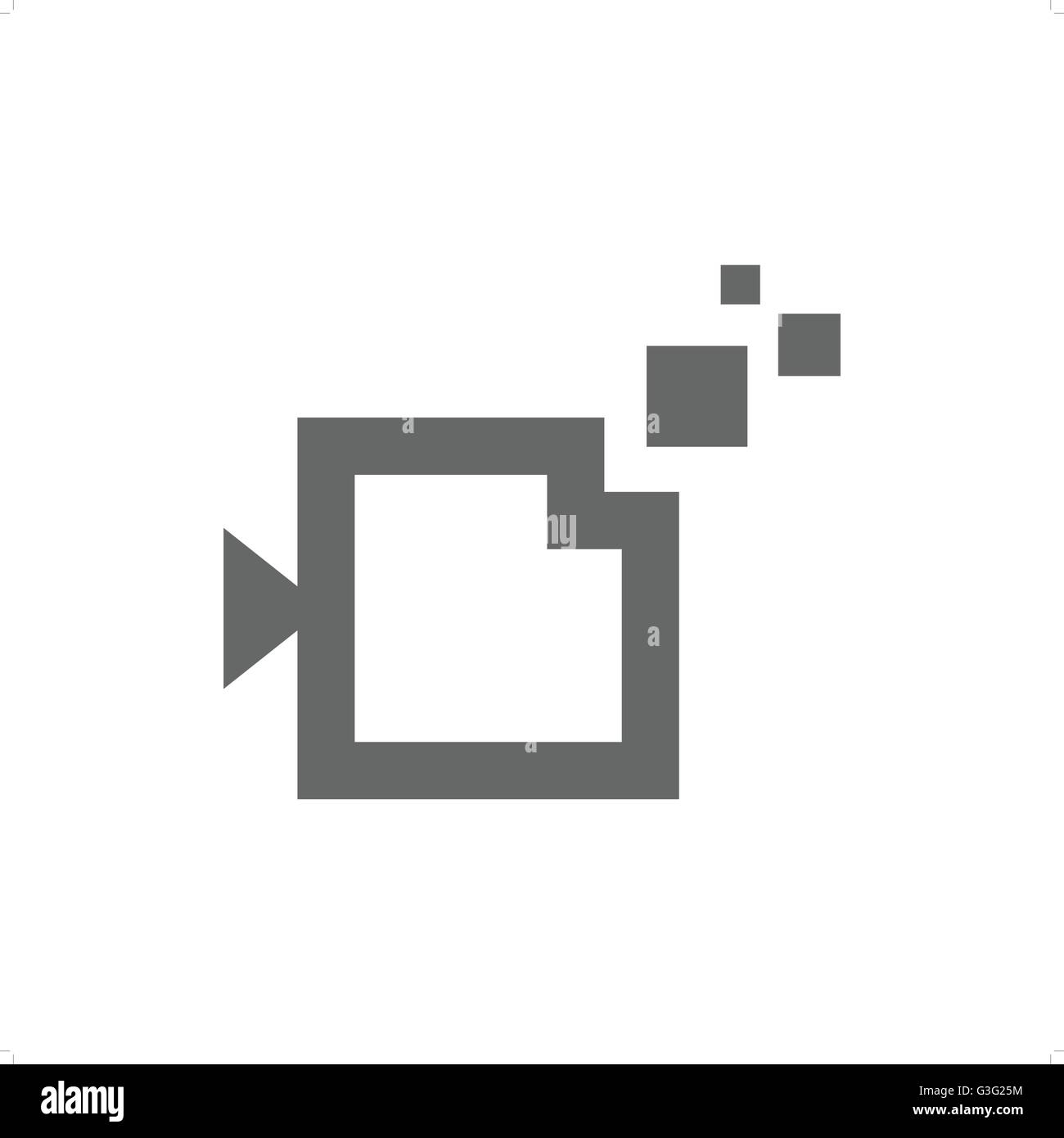 Digital camera icon on white background. Vector illustration Stock ...