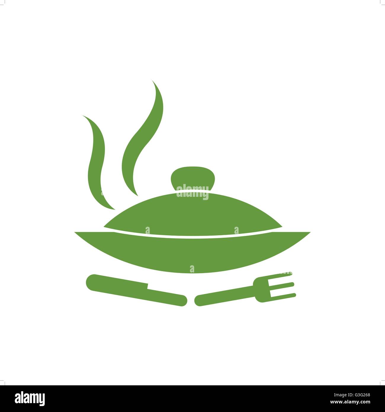 Hot proper meal plate vector illustration icon isolated on the white ...