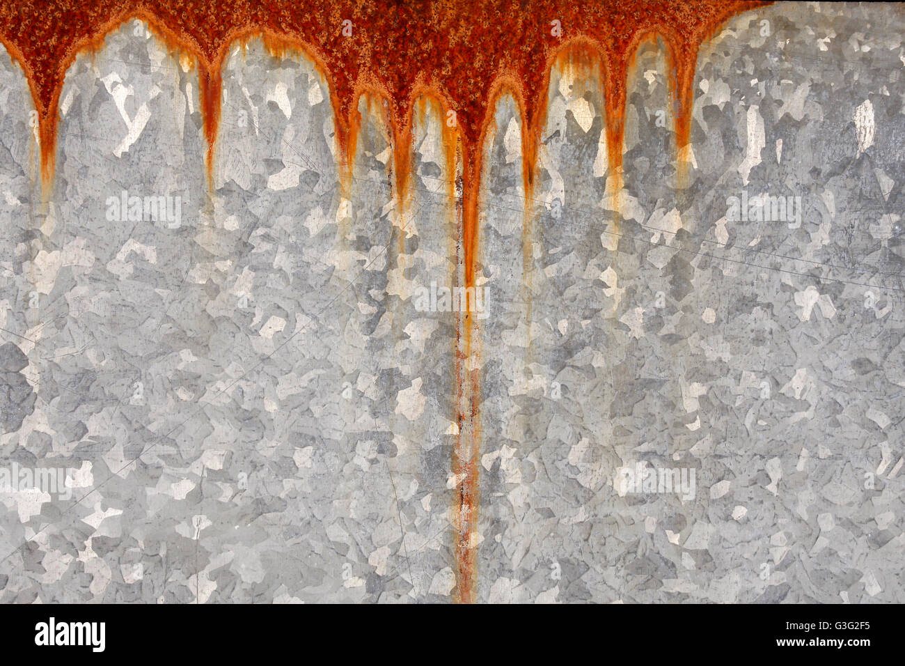 Dripping rust on a metal door background Stock Photo - Alamy