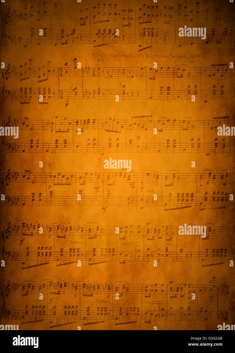Old sheet music hi-res stock photography and images - Alamy