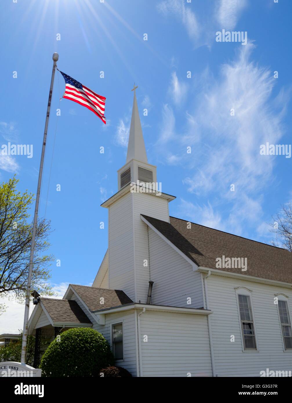 Traditional american church hi-res stock photography and images - Alamy