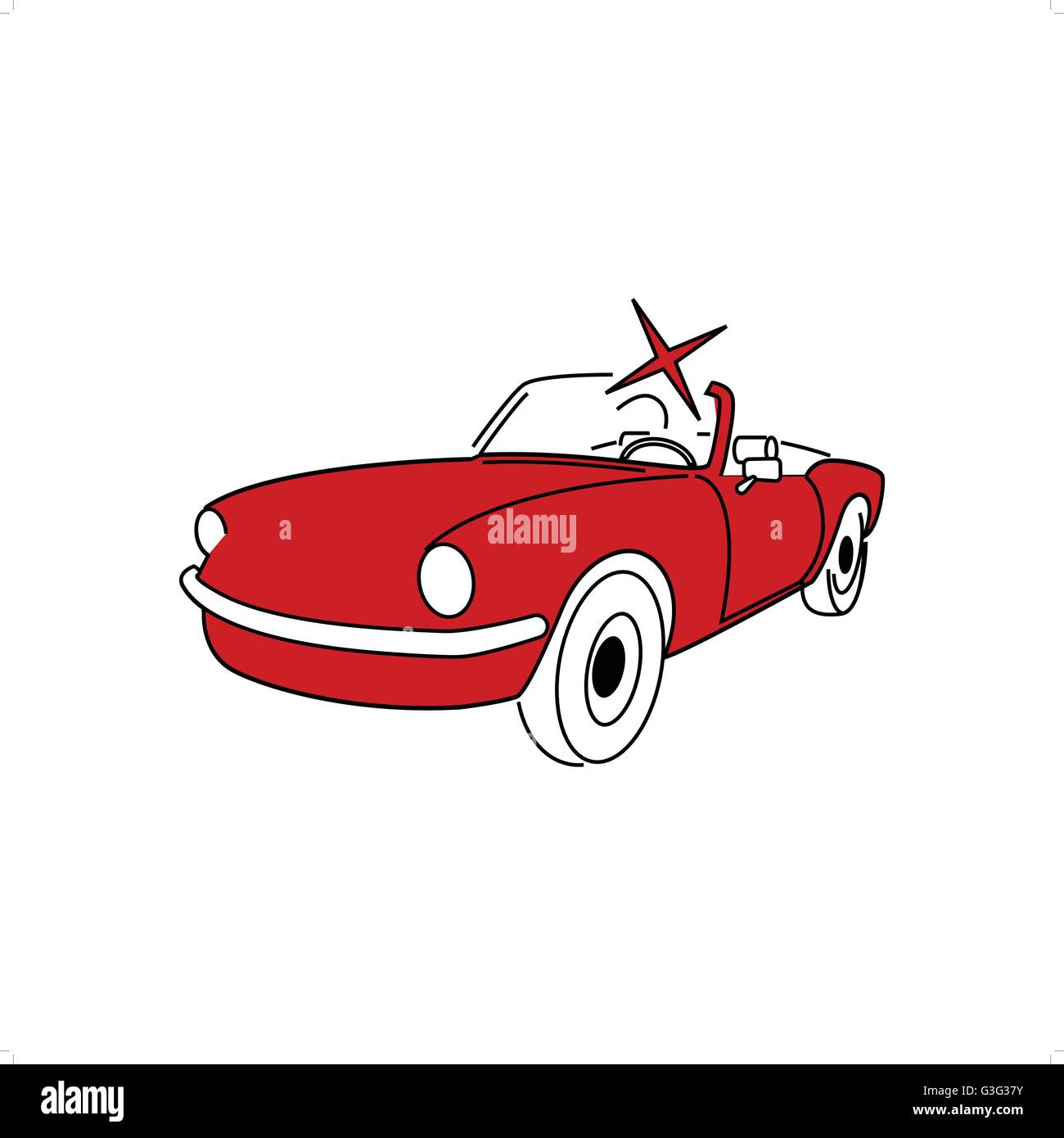 Car oldtimer hot rod vehicle Stock Vector Images - Alamy