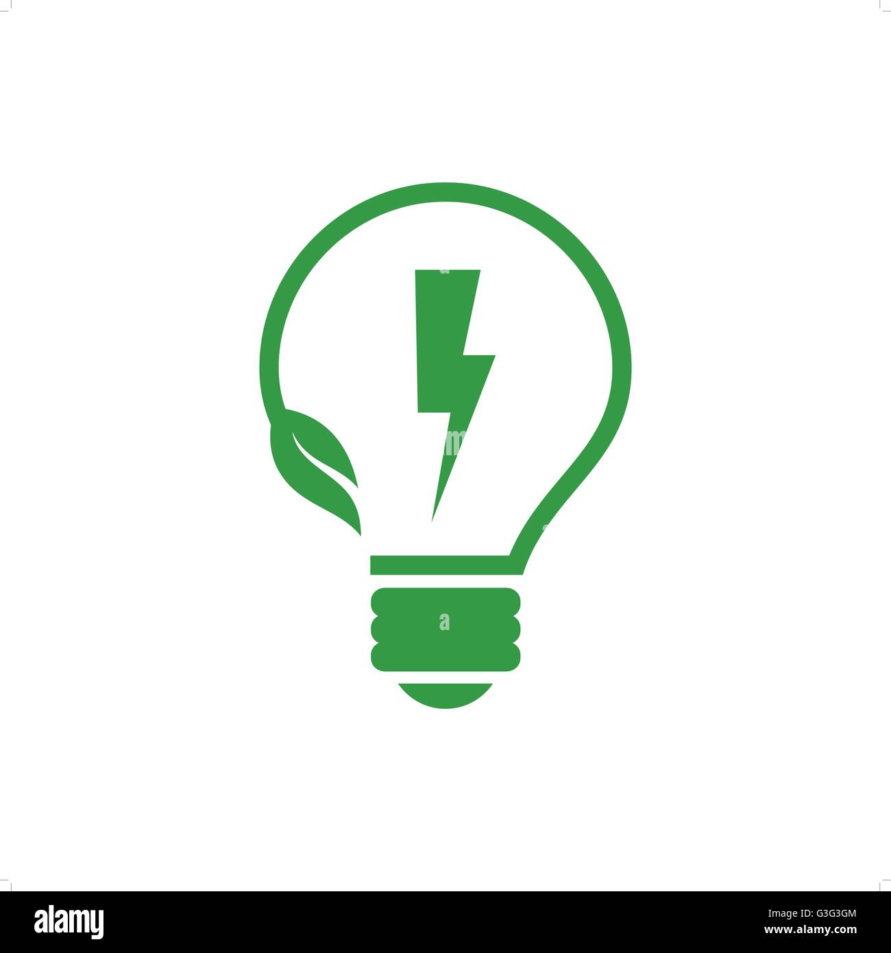 Energy Saving Light Bulb Vector Clipart