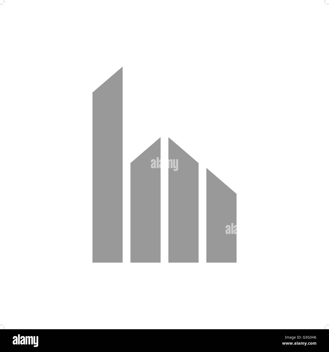 Abstract factory icon vector illustration isolated on white background ...