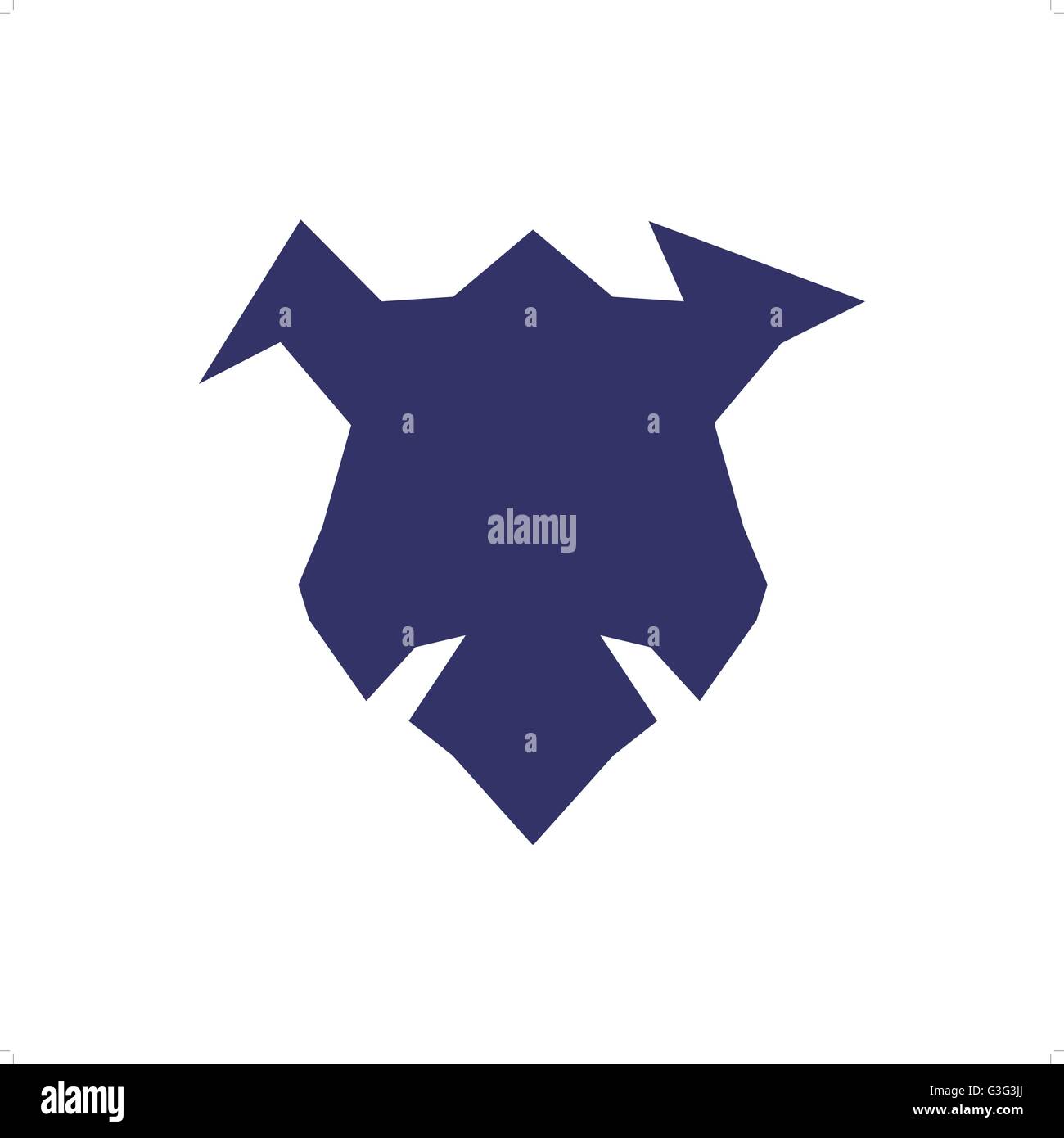 Abstract gamers head vector illustration isolated on white background ...