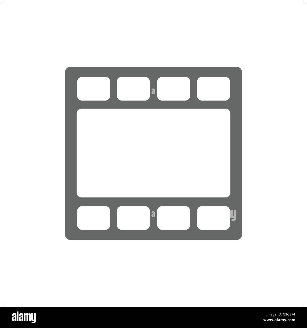 Movie tape icon vector illustration isolated on white background Stock ...