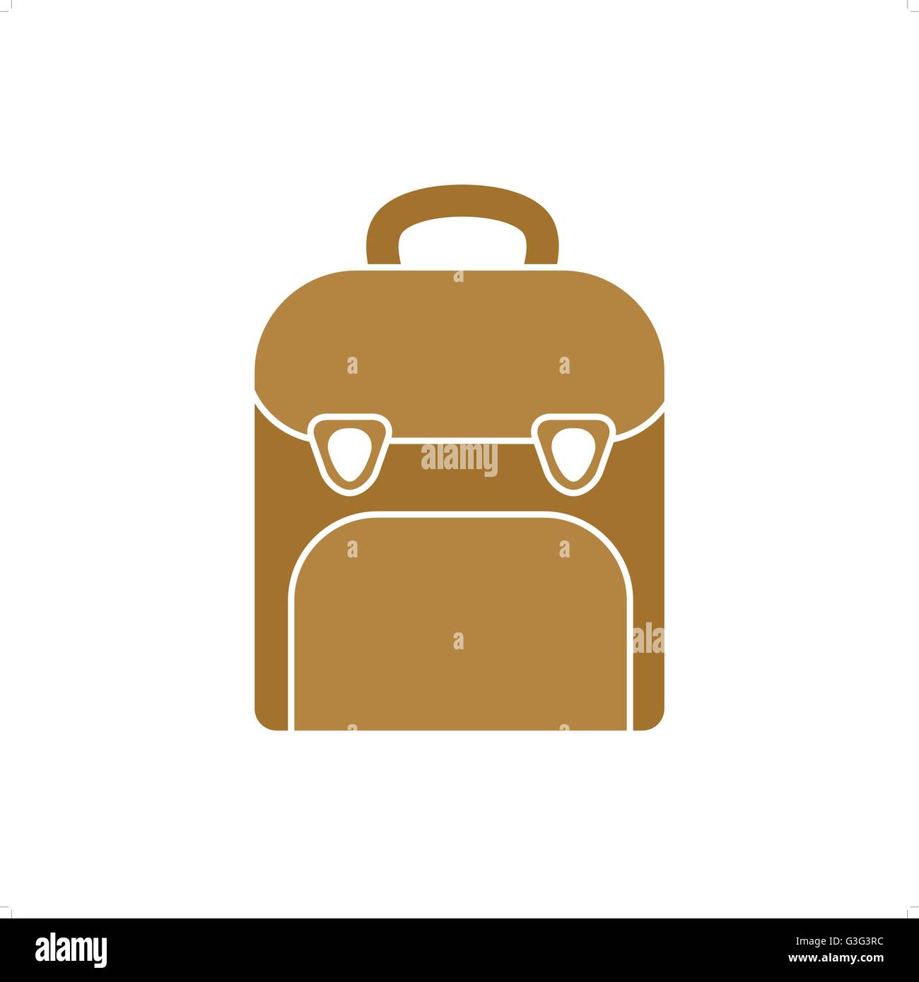 School bag icon vector illustration isolated on white background Stock ...