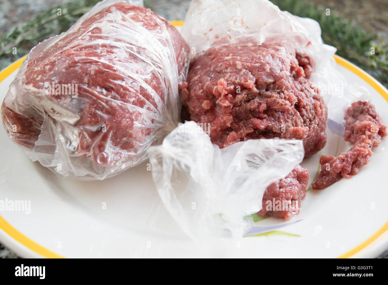Ground beef package hi-res stock photography and images - Alamy