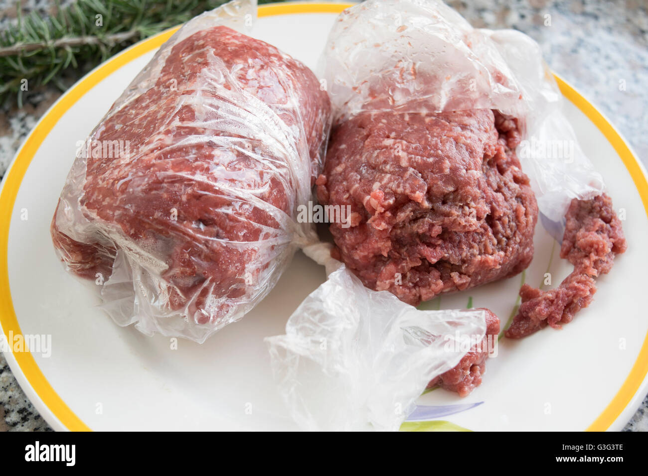 Ground beef package hi-res stock photography and images - Alamy