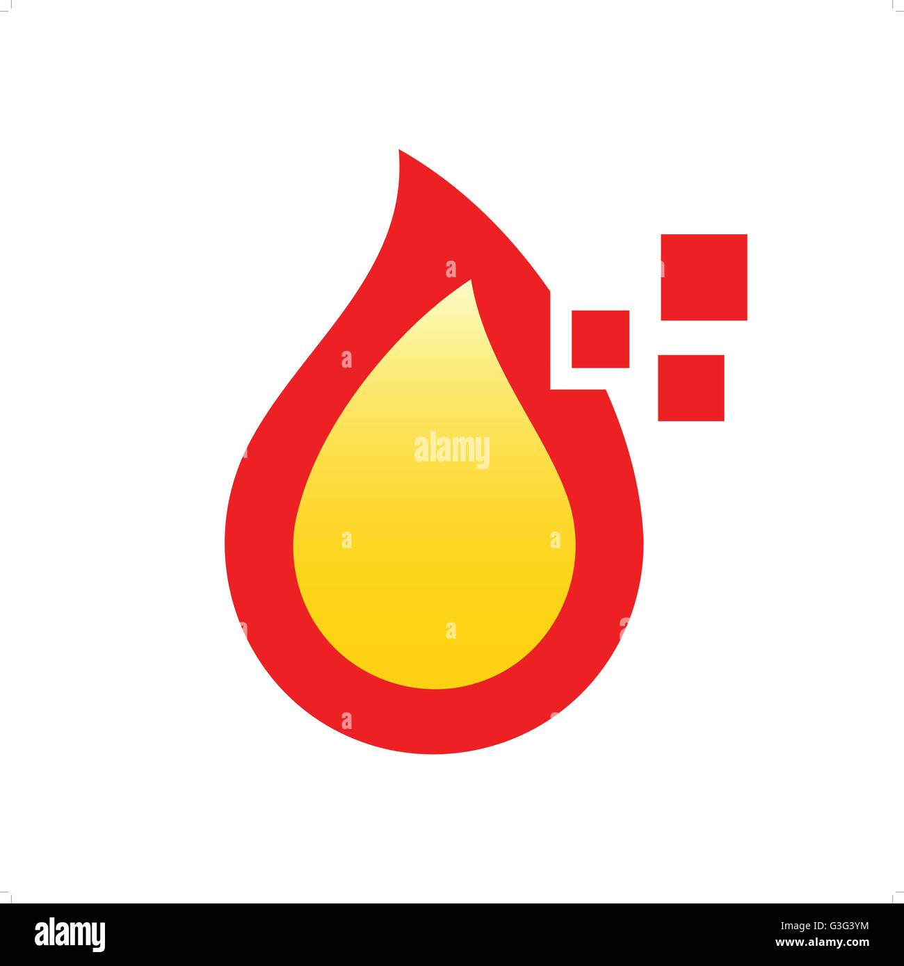 Stylized digital fuel icon vector illustration isolated on white ...