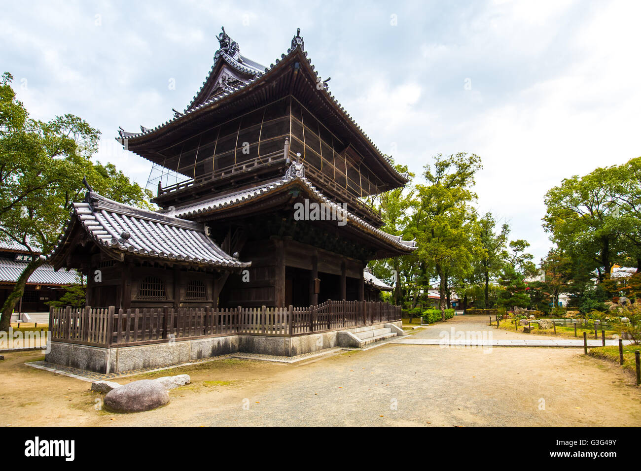 Hakata, Japan - November 28, 2014: Shofukuji has the distinction of ...