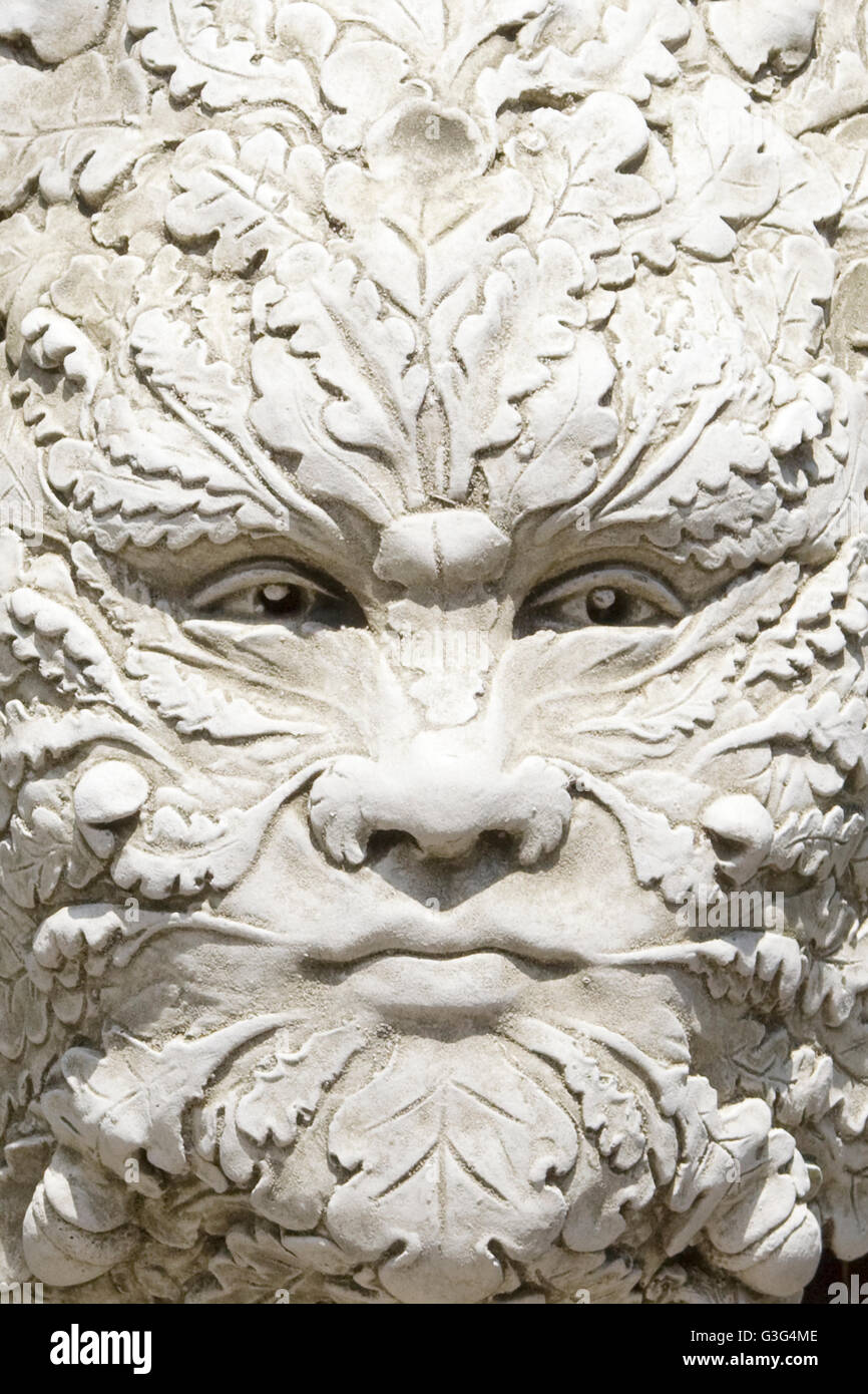 stone carving of a face Stock Photo - Alamy