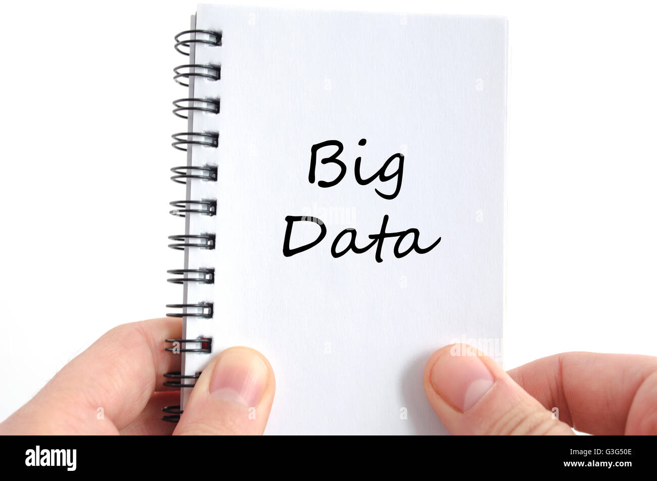 Big data text concept isolated over white background Stock Photo - Alamy