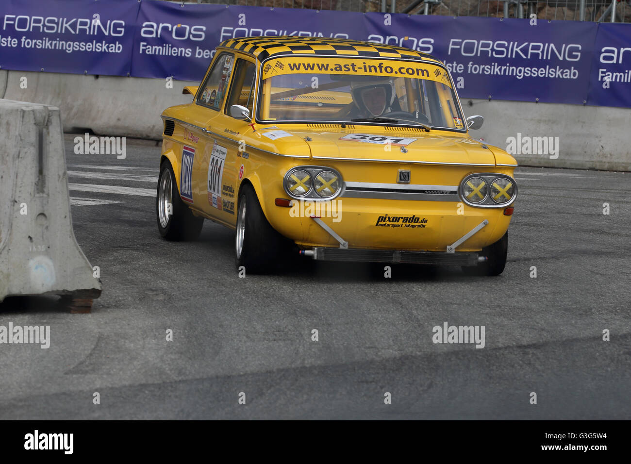 A NSU TT being raced at the classic car racing event Classic Race ...