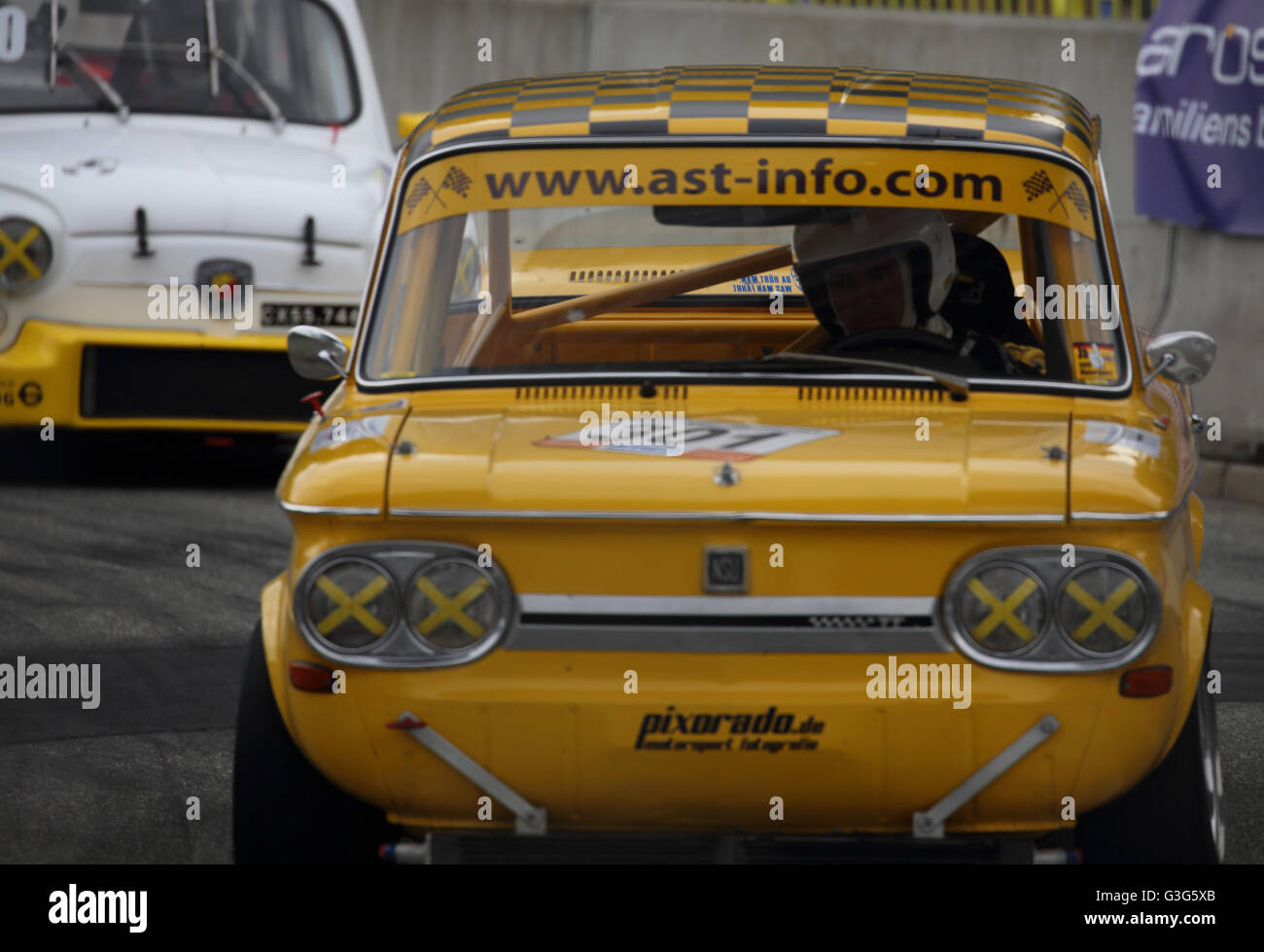 A NSU TT being raced at the classic car racing event Classic Race ...