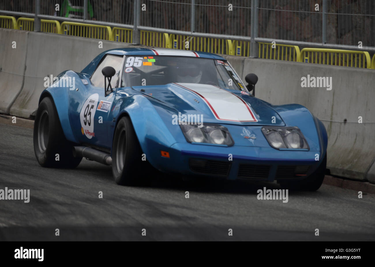 A wild 1973 Chevrolet Corvette ZL1 being raced at 2016 Aarhus Classic ...