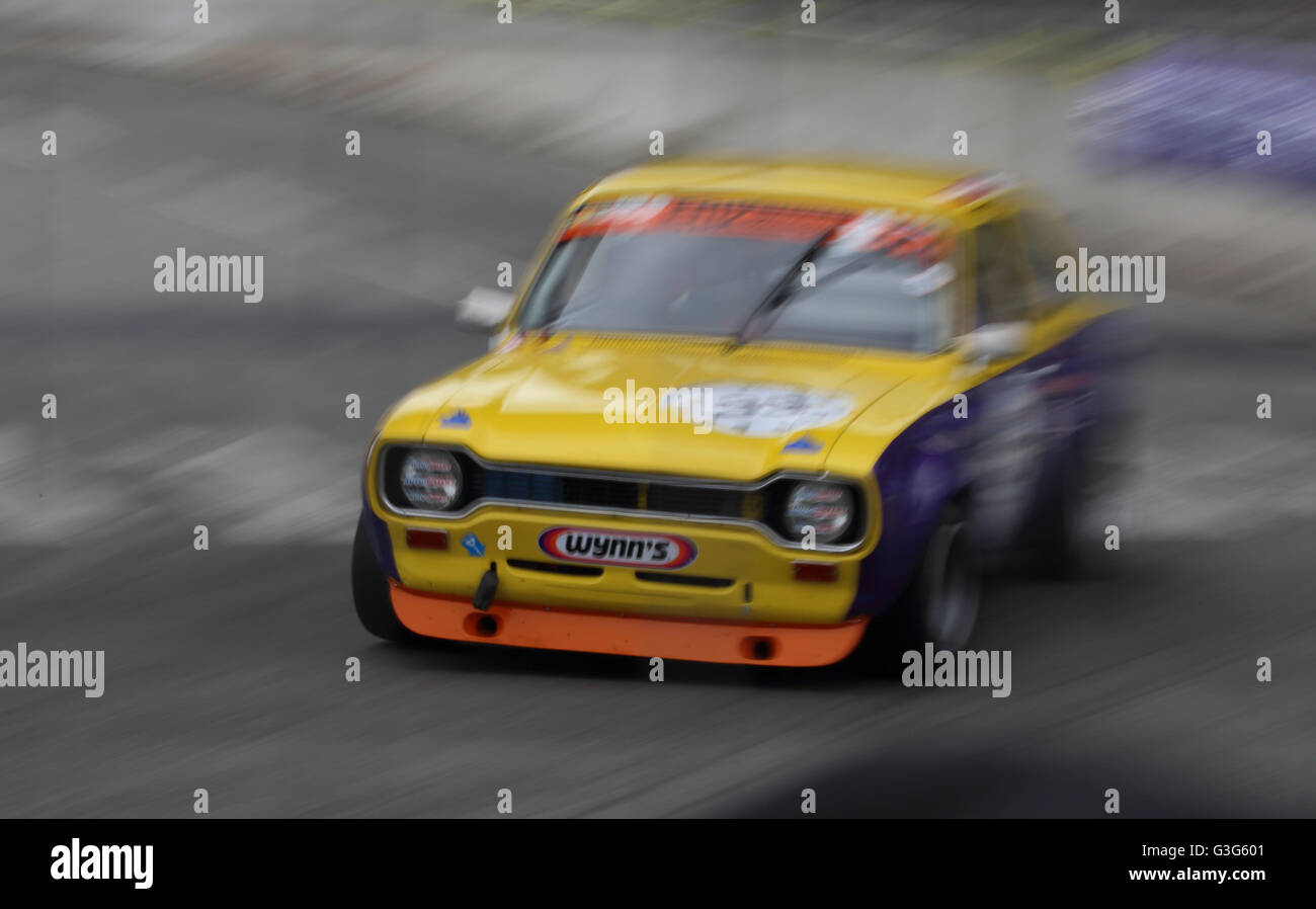 Ford Escort RS 1600 being raced at Classic Race Aarhus 2016 Stock Photo ...