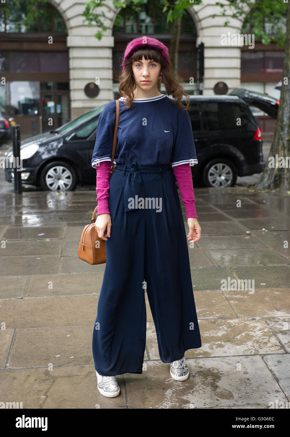 Erica Carrubba from Italy seen before the Christopher Shannon London ...