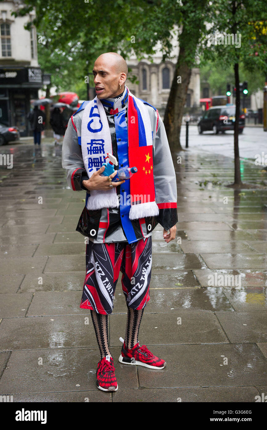 Patrick Mason from Berlin seen before the Christopher Shannon London ...