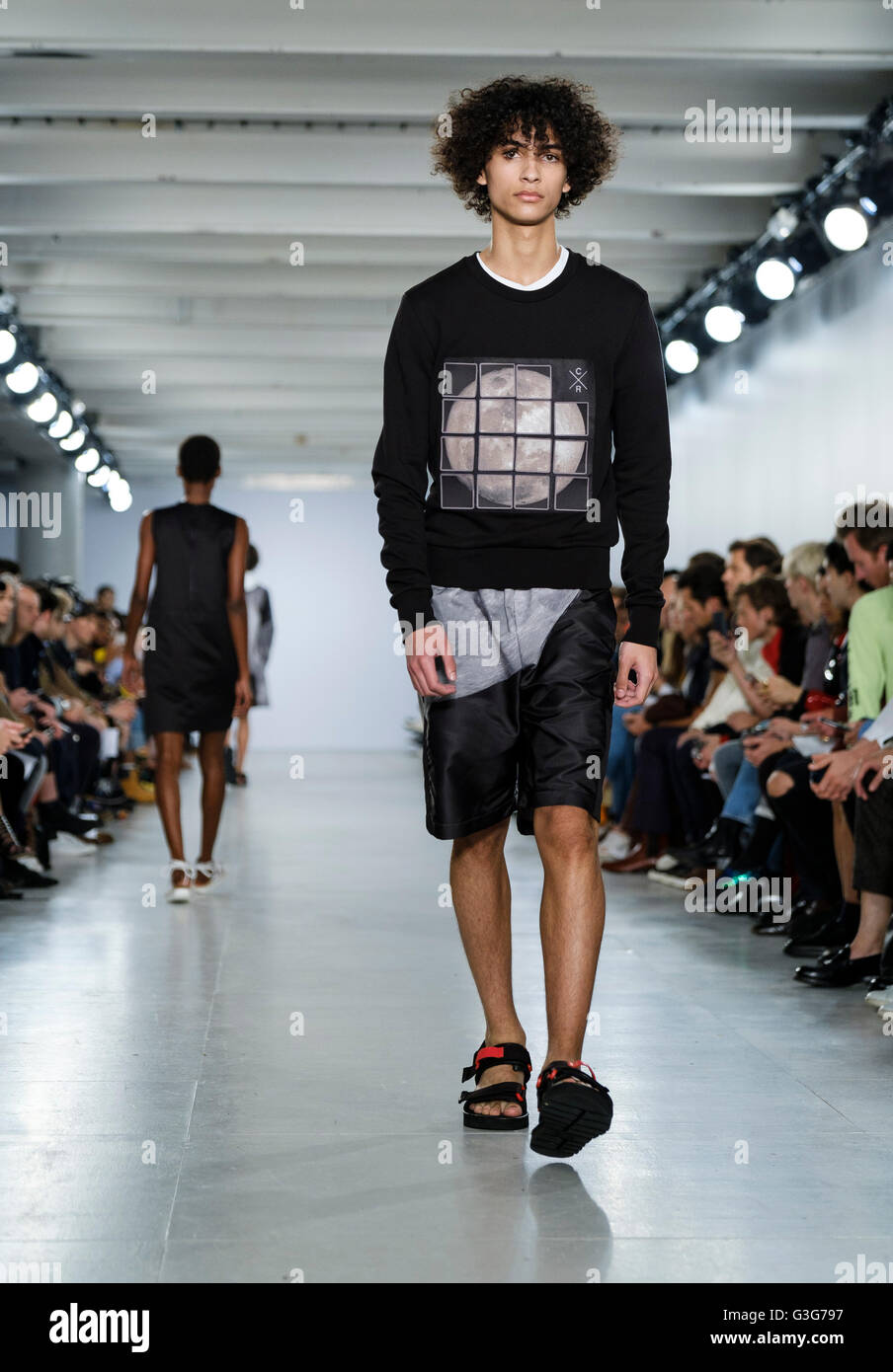 Models on the catwalk during the Christopher Raeburn London Collections ...